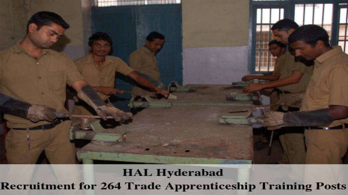 HAL Hyderabad Job Openings for 264 Trade Apprenticeship Training Posts ...