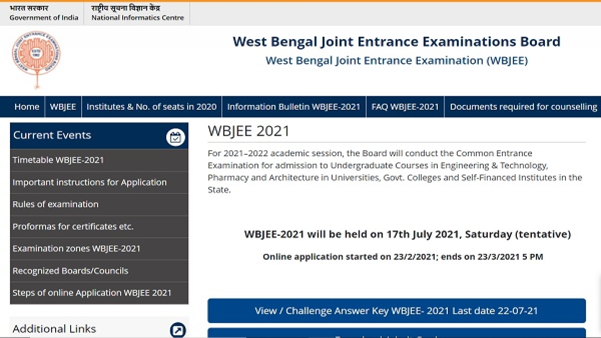 WBJEE Result 2021: WBJEE Rank Card 2021 And WBJEE Toppers List 2021 ...