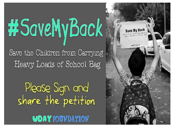 "Save my back" an onlin Campaign to reduce satchels in Delhi Schools ...