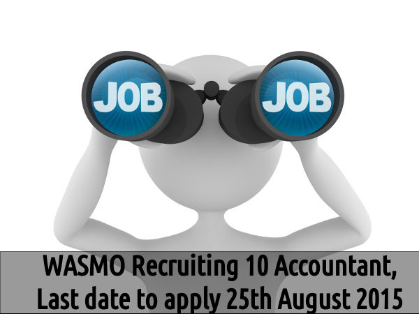 WASMO Recruiting 10 Accountant's, Gujarat. Apply before 25 August 2015 ...