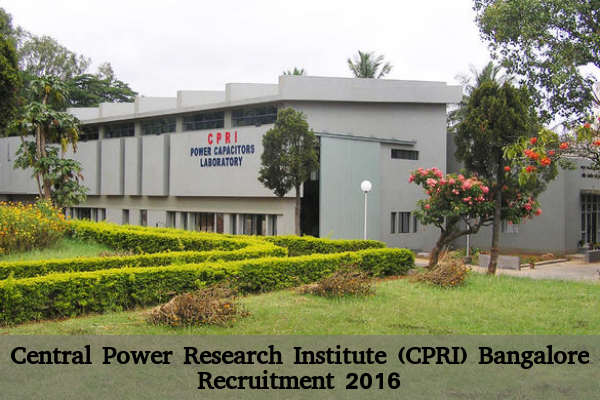 CPRI, Bangalore Recruitment for 37 Asst. Gr. III & Other Posts 2016 ...