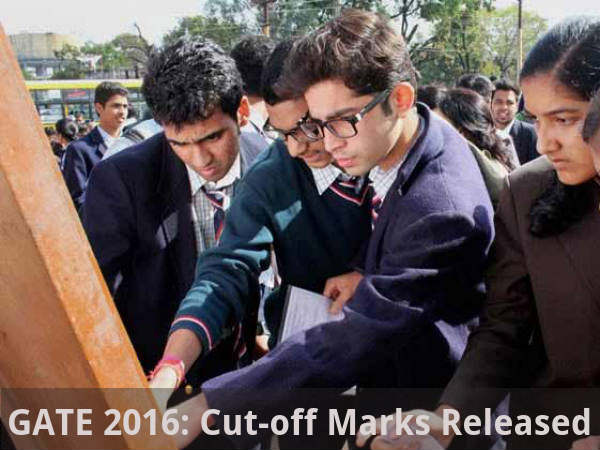 GATE 2016: Cut-off Marks Released - Careerindia