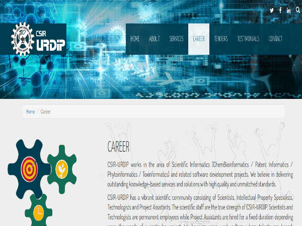 CSIR-URDIP Recruitment 2019 For Project Assistants Through 'Walk-In' Selection - Careerindia
