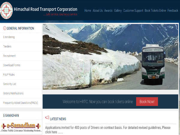 HRTC Recruitment For 400 Driver Jobs, Apply Before January 27 - Careerindia